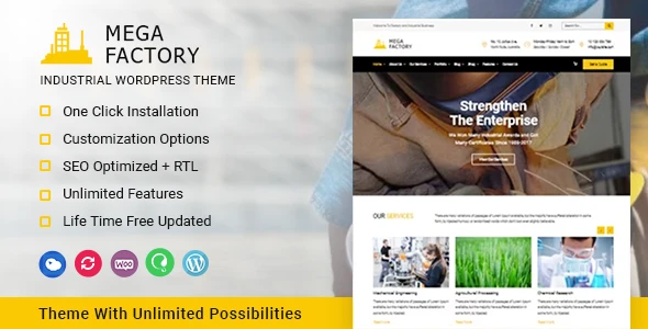 Download Mega Factory – Industrial Nulled WordPress Theme Free - Smart ...